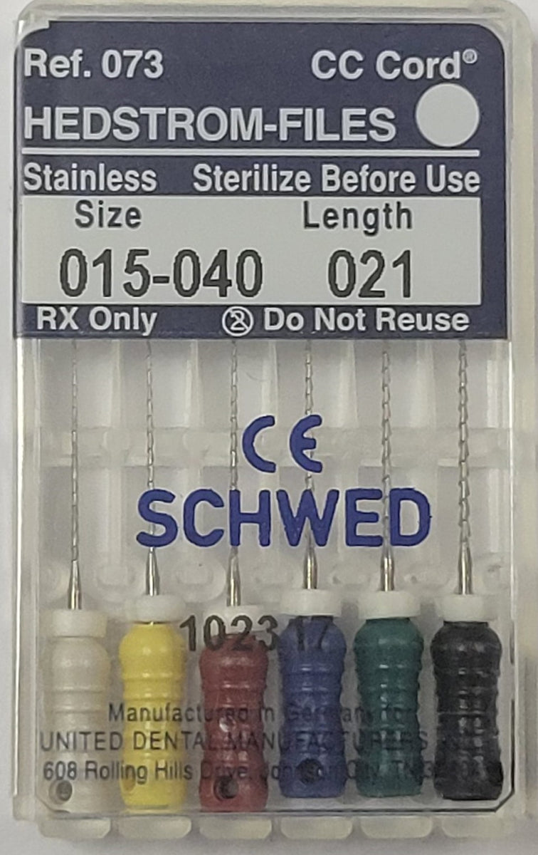 Hedstrom Files Bx/6 - SCHWED – WestDent & TR Dental